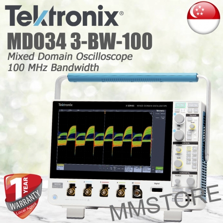 Tektronix MDO34 3-BW-100 Mixed Domain Oscilloscope - MM Store