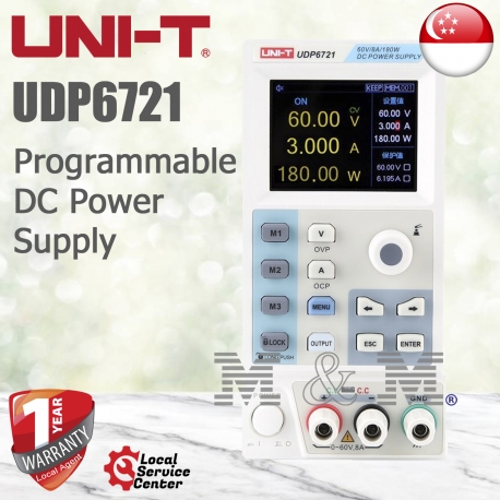 UNI-T UDP6721, 1ch 60V, 8A, Programmable Switching DC Power Supply (FOC Calibration Cert) - MM Store