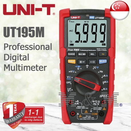 Uni-T UT195M Professional True RMS Digital Multimeter - MM Store