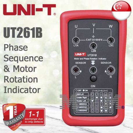 UNI-T UT261B Phase Sequence and Motor Rotation Indicators - MM Store