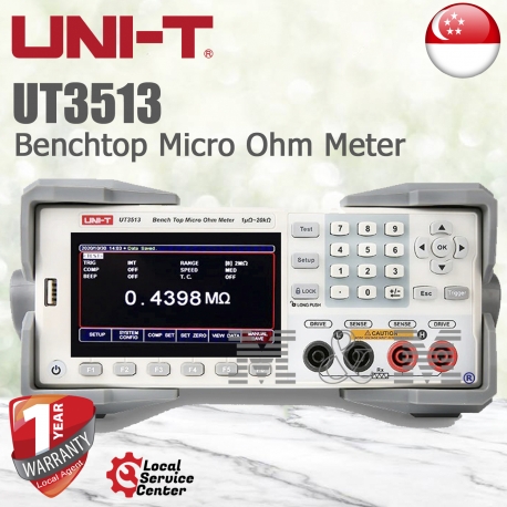 Uni-T UT3513 Benchtop Digital Micro Ohm Meter (FOC Calibration Cert ...