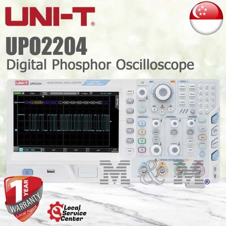 UNI-T UPO2204, 4ch 200MHz Digital Phosphor Oscilloscope (FOC ...