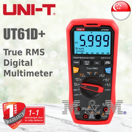 Uni-T UT61D+ 1000V True RMS Digital Multimeter - MM Store