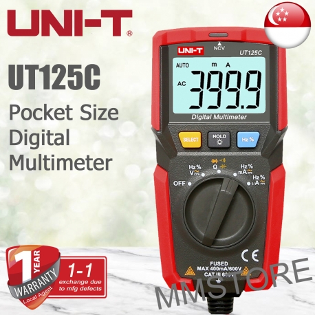 Uni-T UT125C Pocket Size Digital Multimeter - MM Store