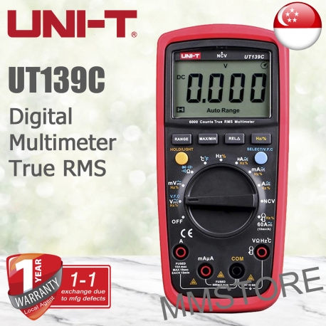 Uni-T UT139C True RMS Digital Multimeter - MM Store