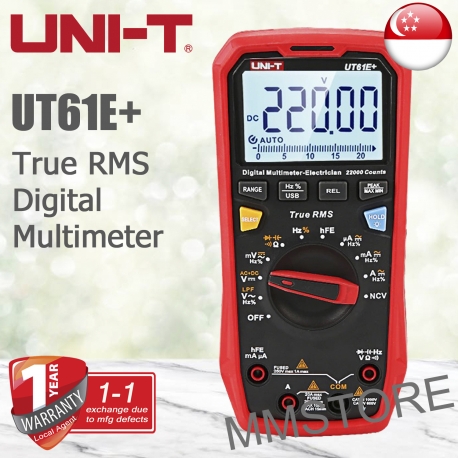 Uni-T UT61E+ 1000V True RMS Digital Multimeter - MM Store